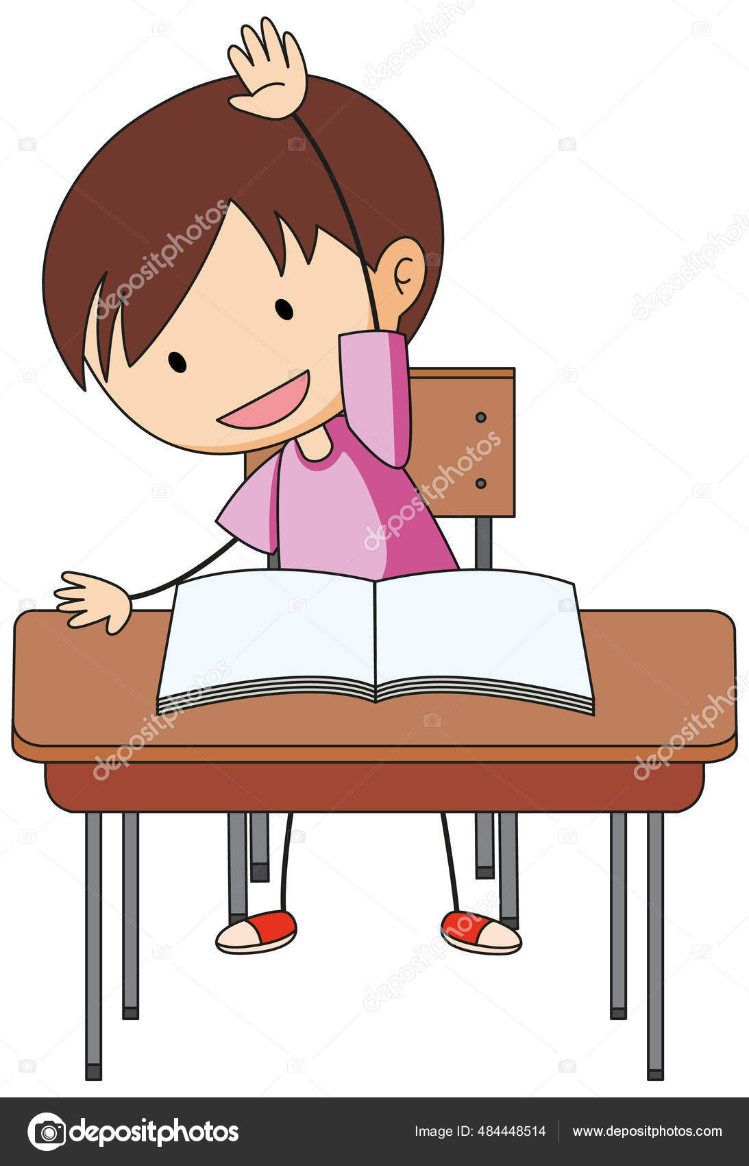 Dibujo De Un Niño Haciendo La Tarea Obtén Niño Haciendo La Tarea