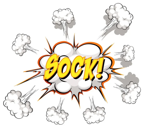 Grr Text Comic Cloud Explosion Isolated White Background Illustration ...