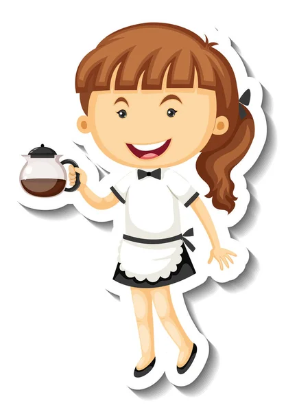 Dibujo de mesera imágenes de stock de arte vectorial | Depositphotos