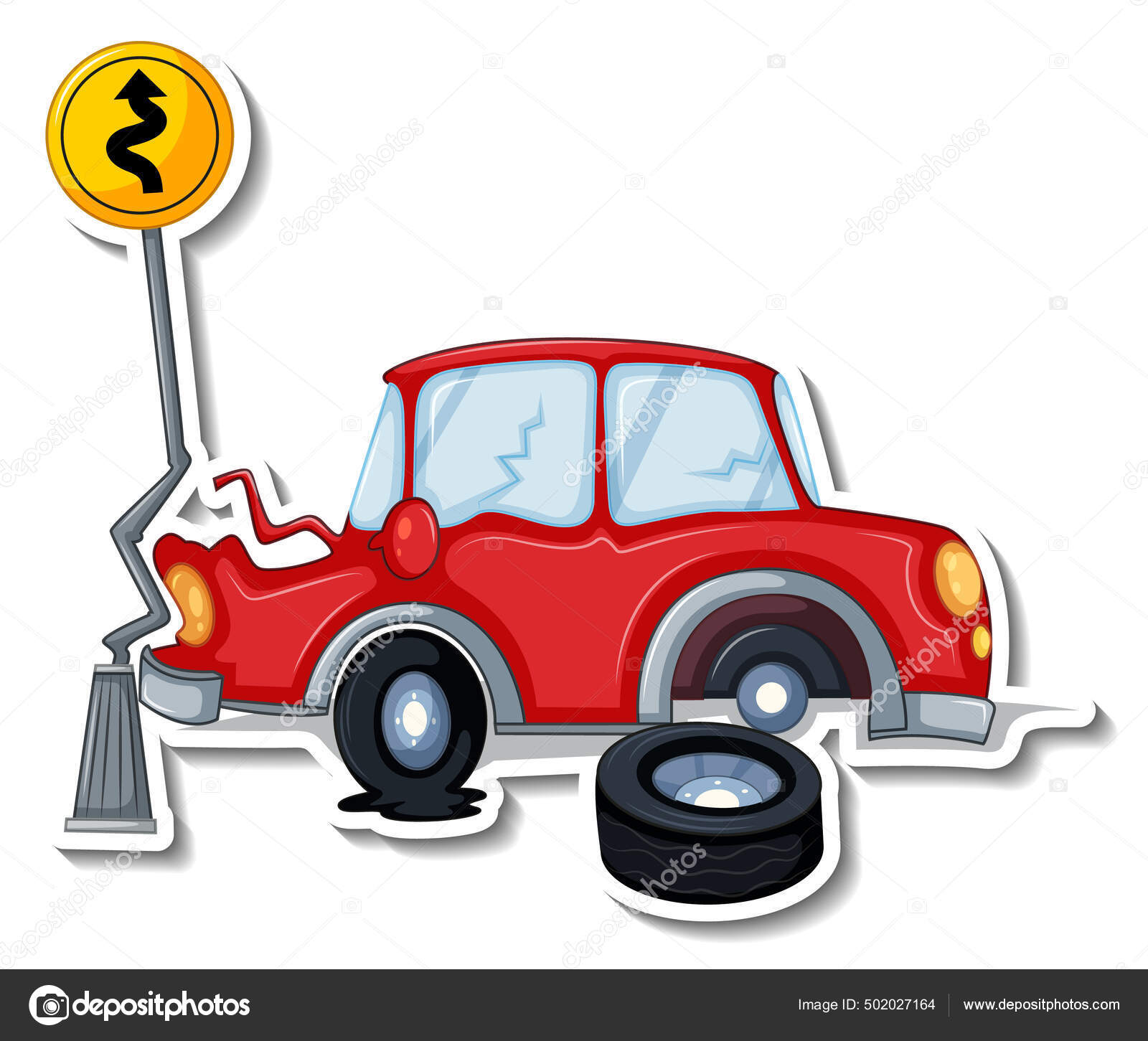 Smashed Car Clipart