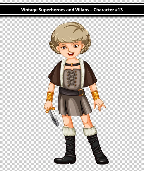 Warrior woman illustration Vector Art Stock Images | Depositphotos