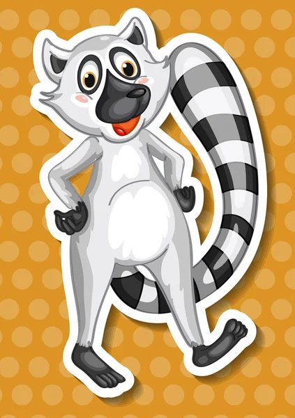 Raccoon Wearing Inflatable Ring Cartoon Illustration Stock Vector by ...