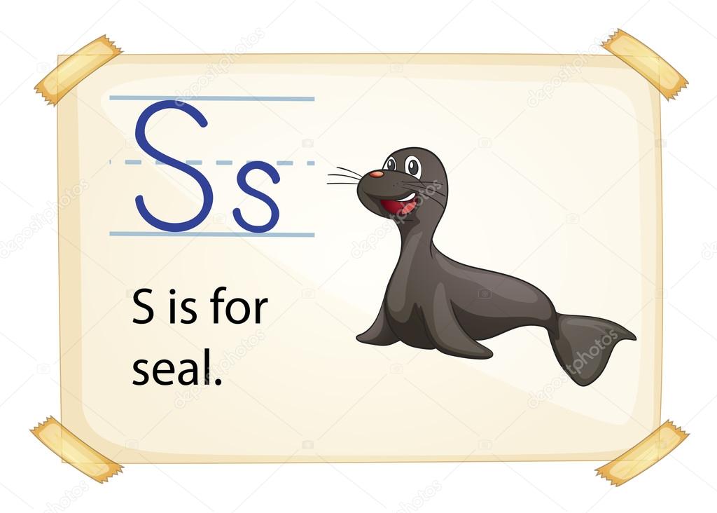 A letter S for seal Stock Vector by ©interactimages 58548051