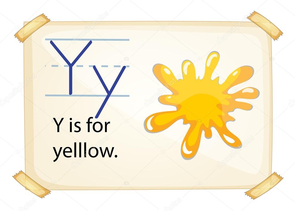 A letter Y for yellow Stock Vector Image by ©interactimages #59247983