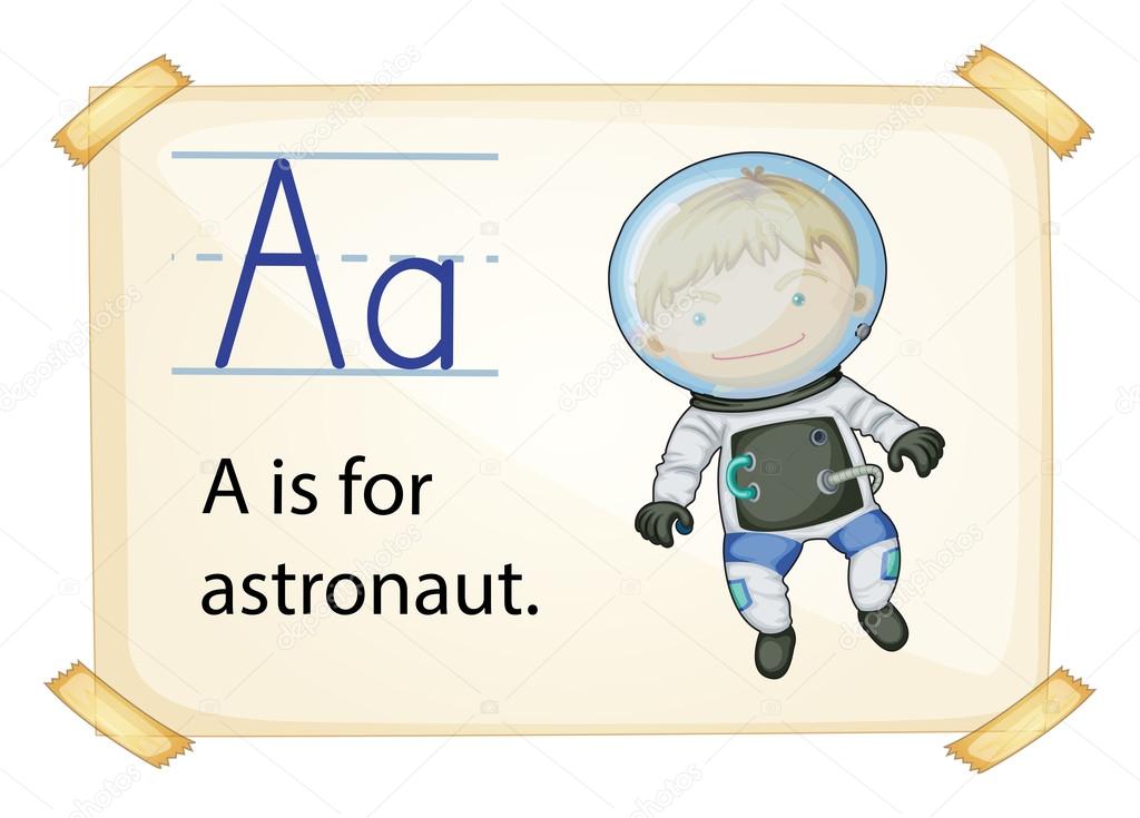 A letter A for astronaut Stock Vector Image by ©interactimages #59502017