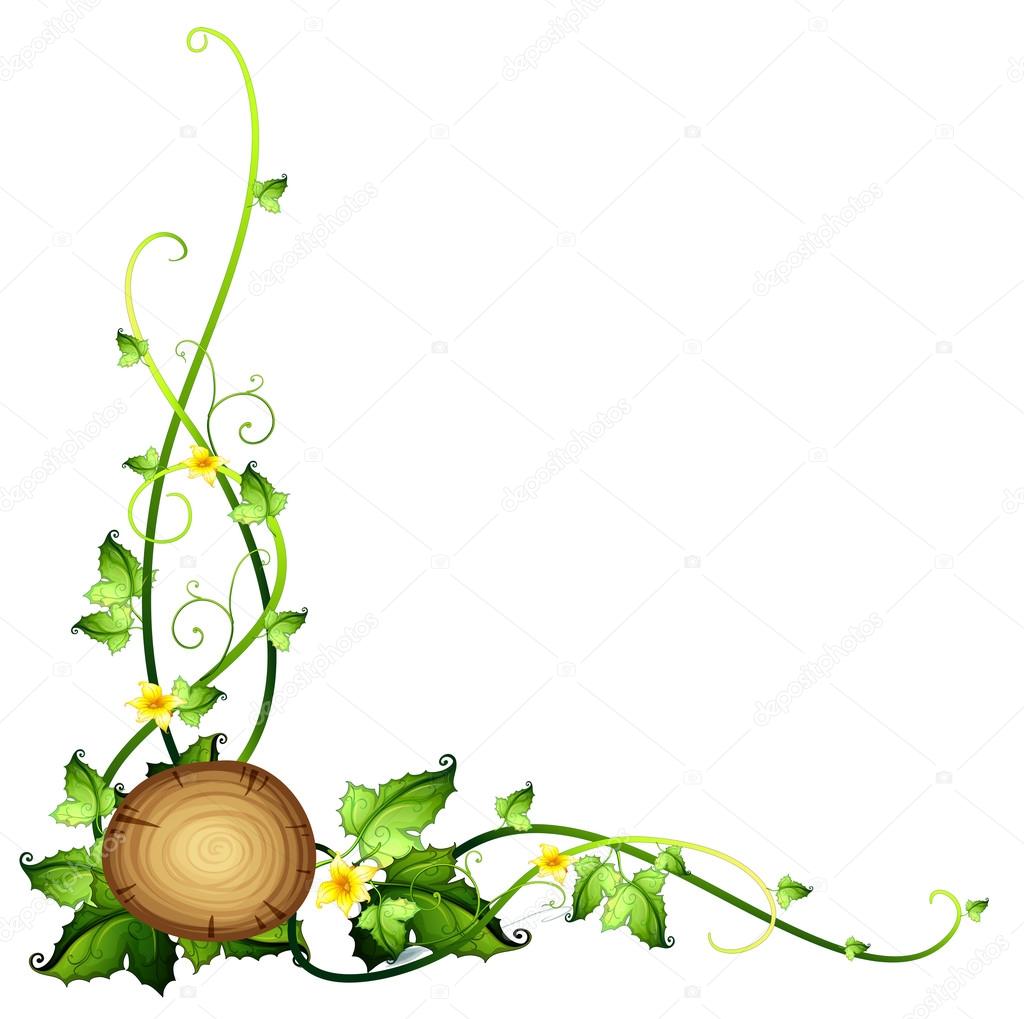 A leafy border design — Stock Vector © interactimages #63877655