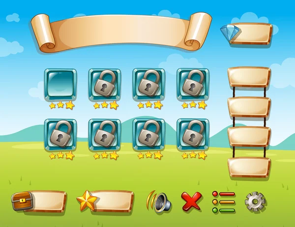 Game template Stock Vector Image by ©interactimages #64729795