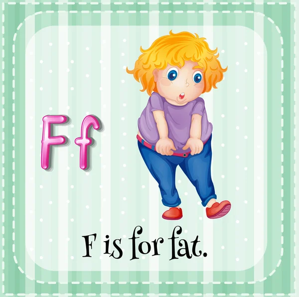 Flashcard letter F is for fat Stock Vector Image by ©interactimages ...
