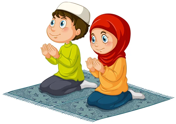 Muslim Prayer Hands Of Kids