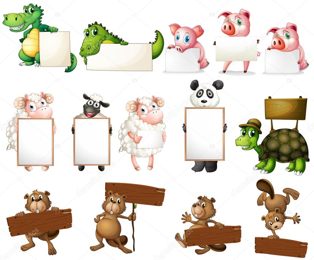 Animals and signs Stock Vector Image by ©interactimages #67586509