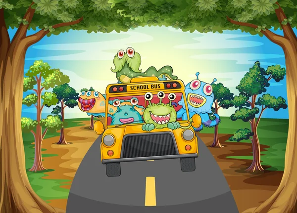Monster and bus Vector Art Stock Images | Depositphotos