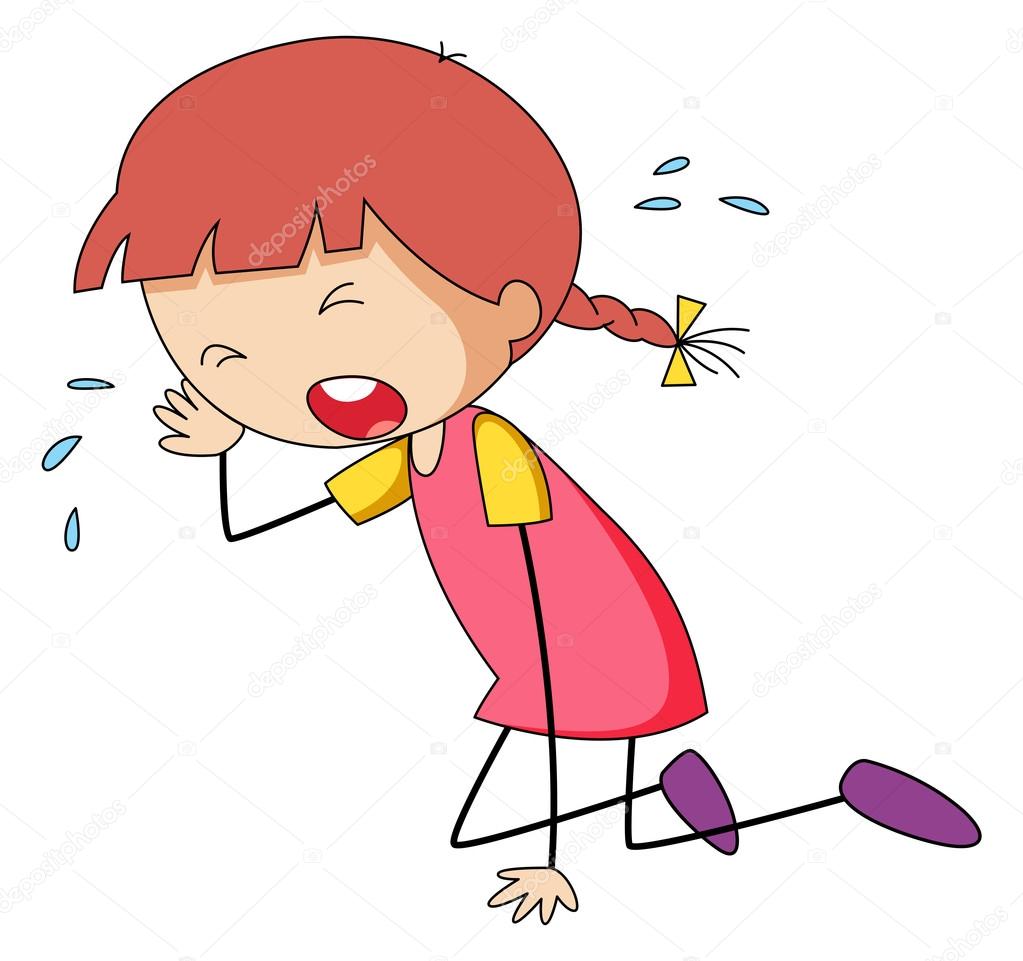 Sad Girl Crying Animation