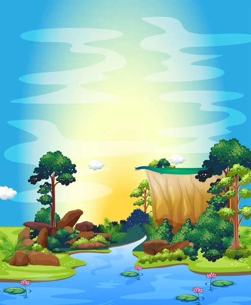River bank cartoon Vector Art Stock Images | Depositphotos