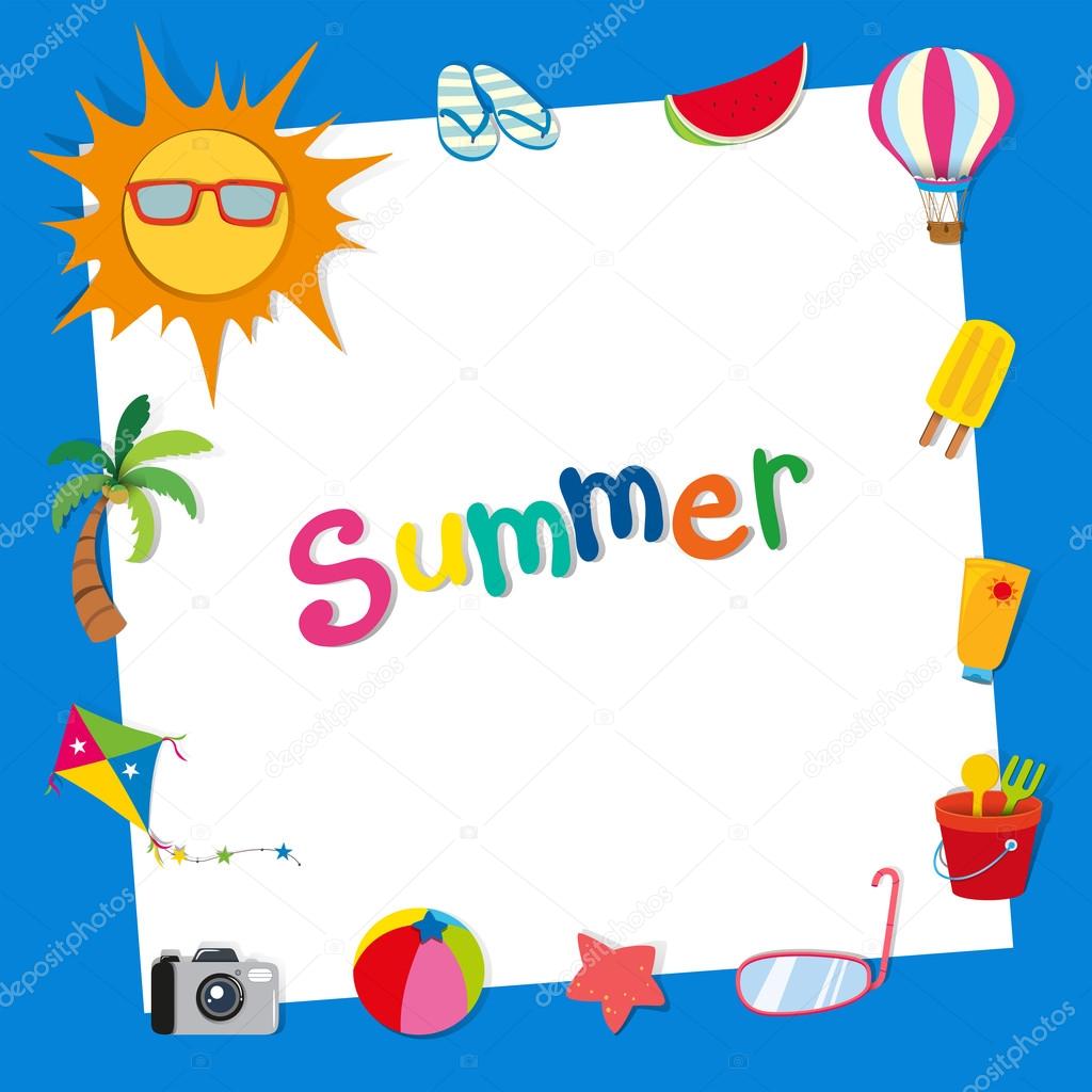 Summer Themed Border