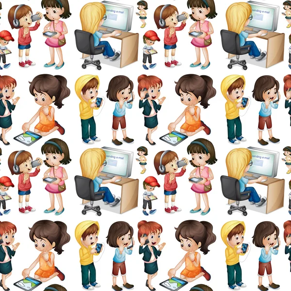 People using technology Vector Art Stock Images | Depositphotos