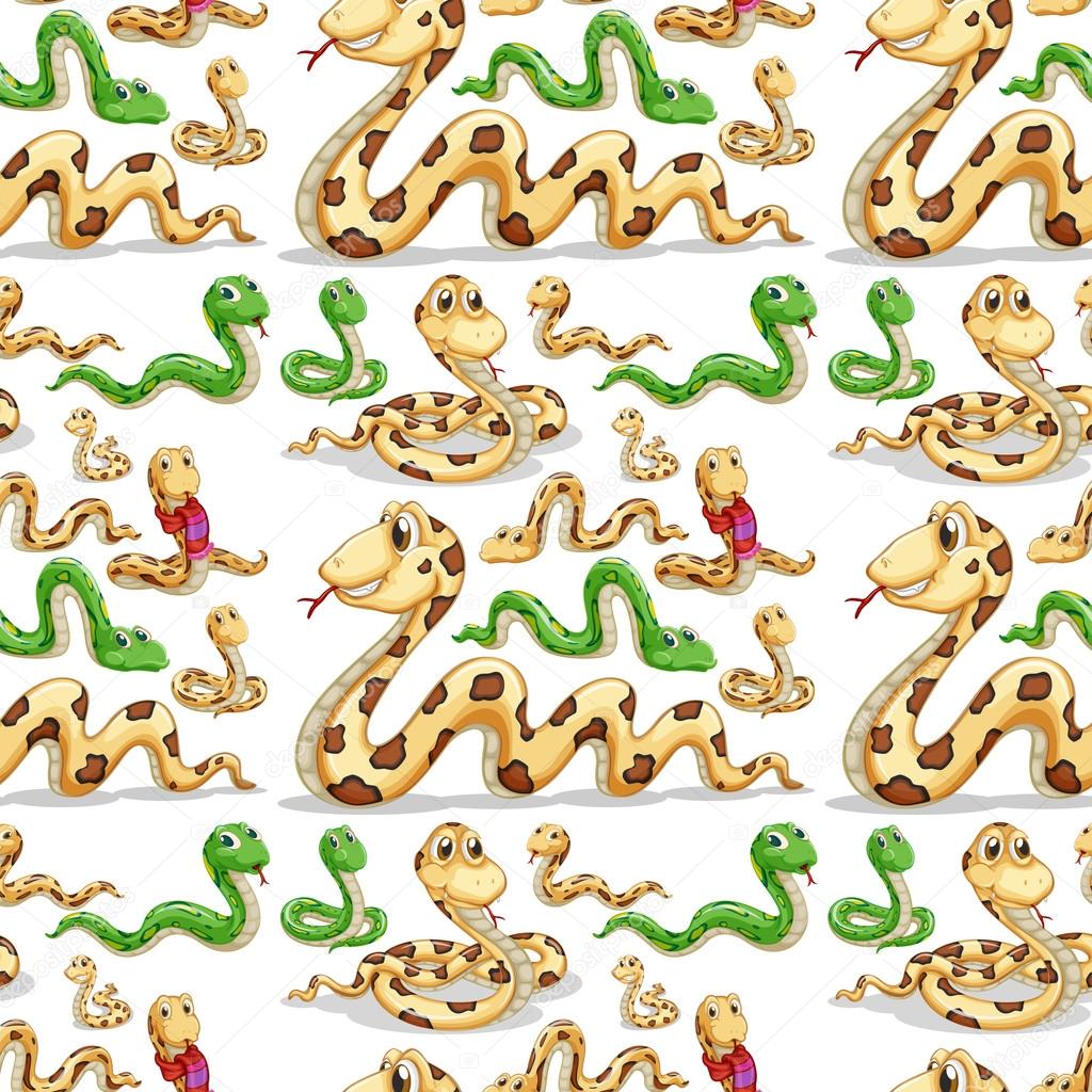 Seamless background with snakes Stock Vector Image by ©interactimages ...
