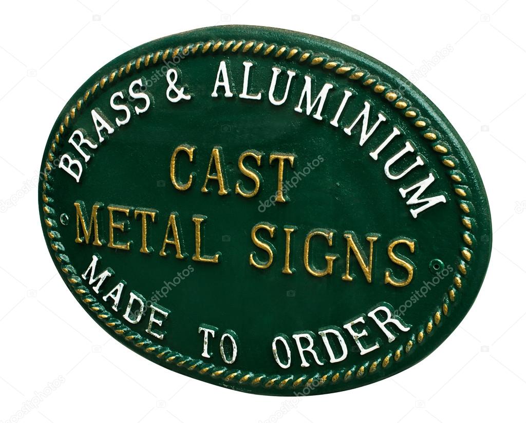 Cast Iron Sign — Stock Photo © Stocksolutions #58633979