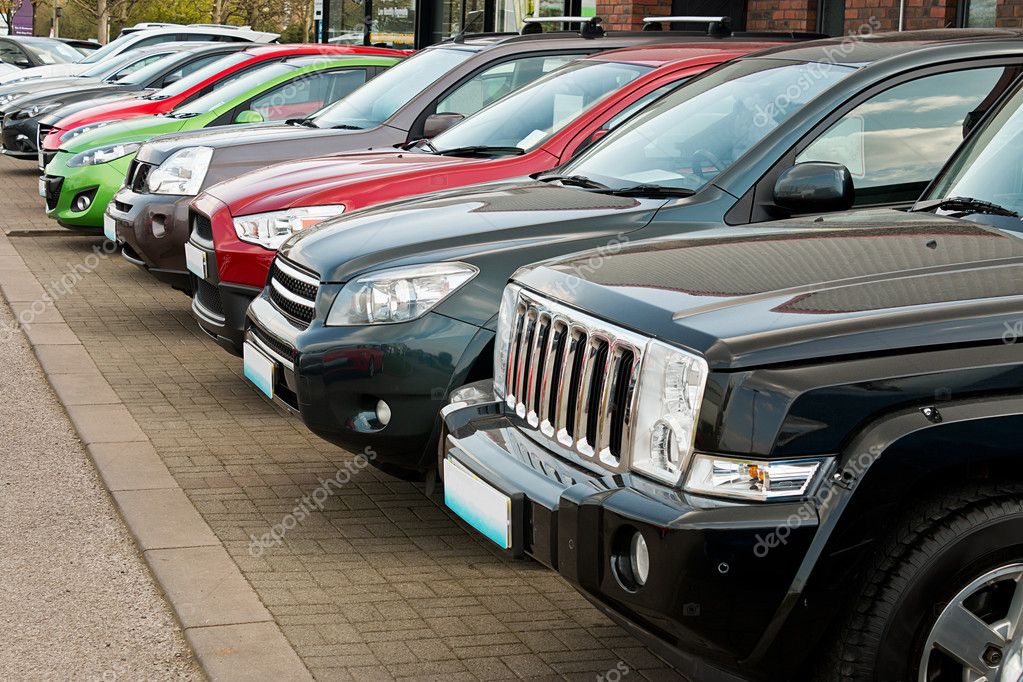 Four wheel drive utility vehicles for sale Stock Photo by ...