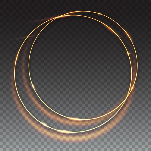 Sparkling golden glow rings Stock Vector by ©master-erik 120770810