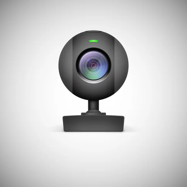 Realistic white webcam — Stock Vector © dvargg #6112952