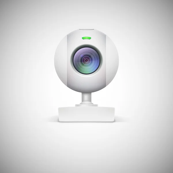 Realistic white webcam — Stock Vector © dvargg #6112952