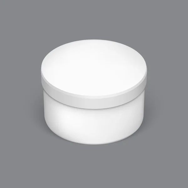 Realistic round package box for products. Stock Vector Image by ©master ...