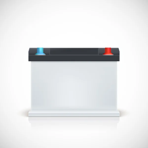 Car battery, front view. ⬇ Vector Image by © master-erik | Vector Stock ...