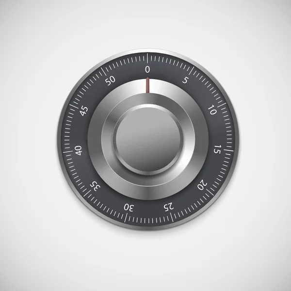 Combination lock wheel — Stock Vector © ctermit #12079529