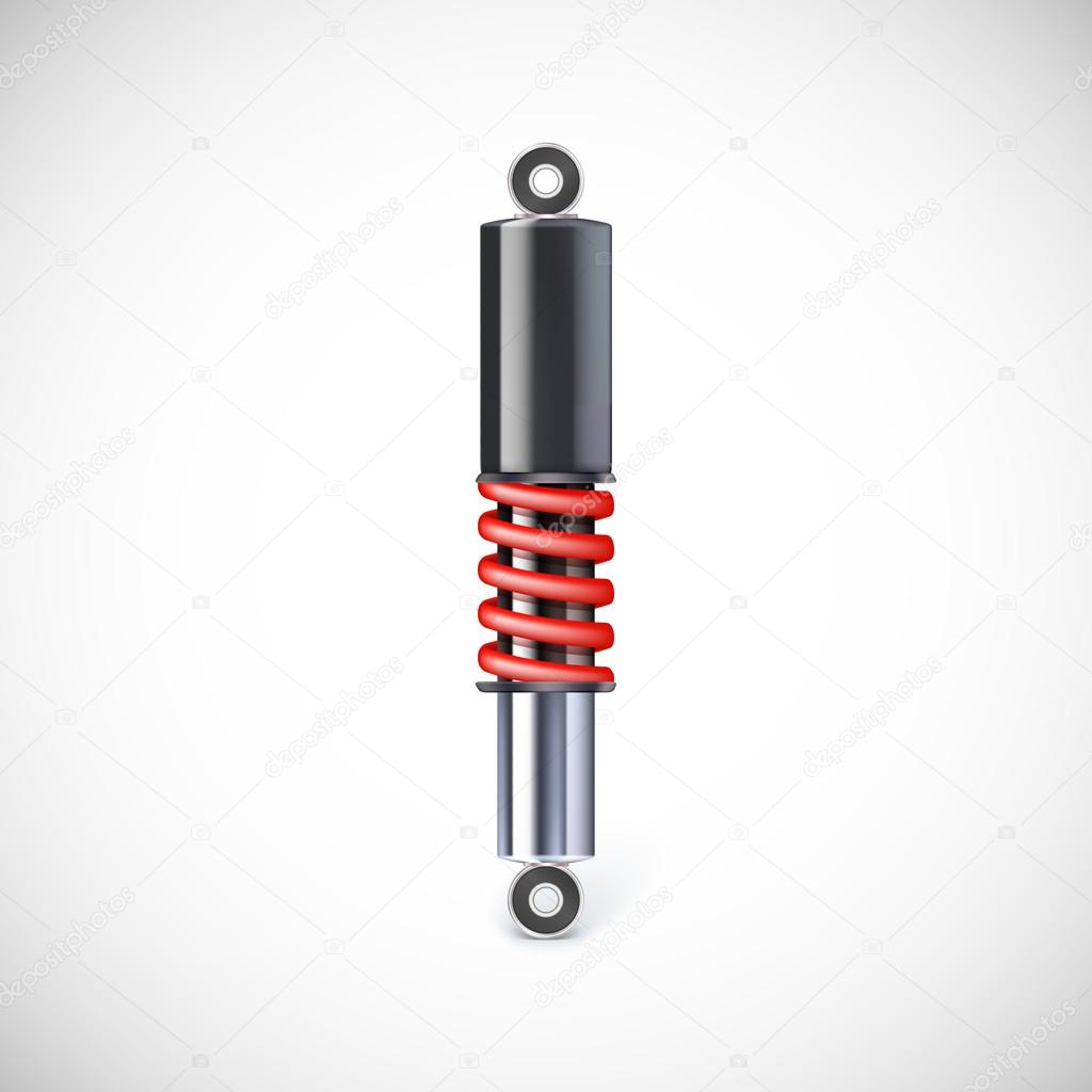 Car shock absorber and spring. Stock Vector Image by ©master-erik #75320323