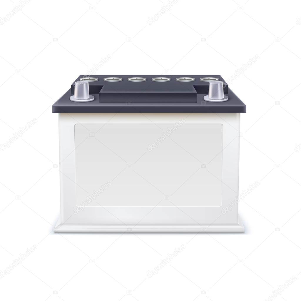 Battery car on white background Stock Vector by ©master-erik 80844962