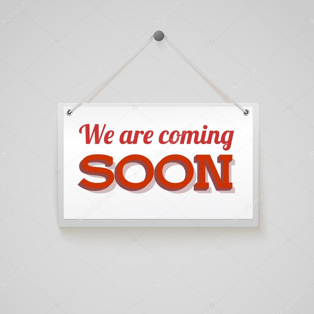 Coming soon sign. Stock Vector Image by ©master-erik #81509826
