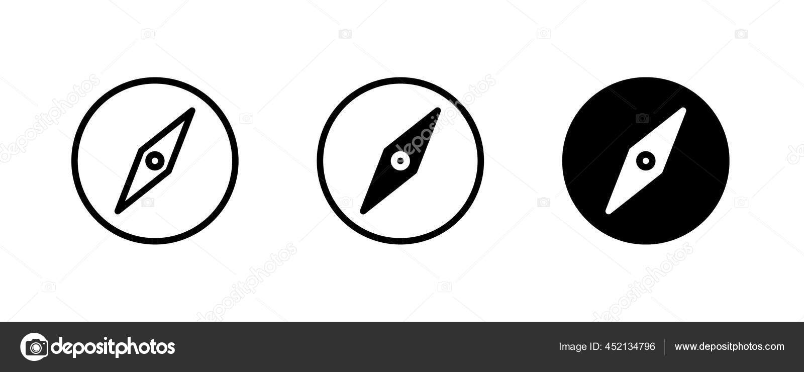 Navigator Icon Compass Technology Geolocation Pointing North East Icons ...