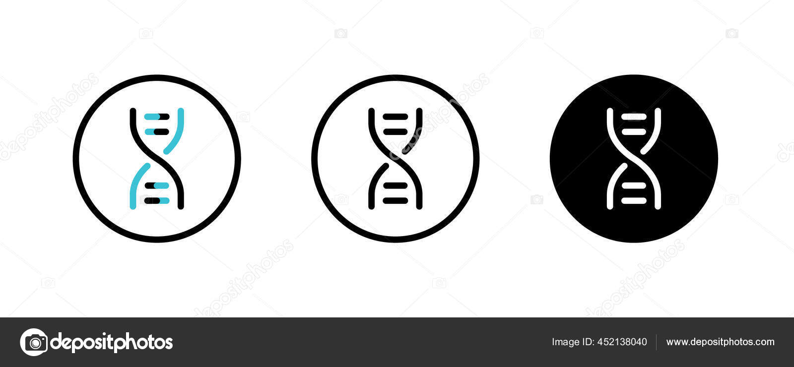 Dna spiral icon, deoxyribonucleic acid chain, Genetic medicine ...