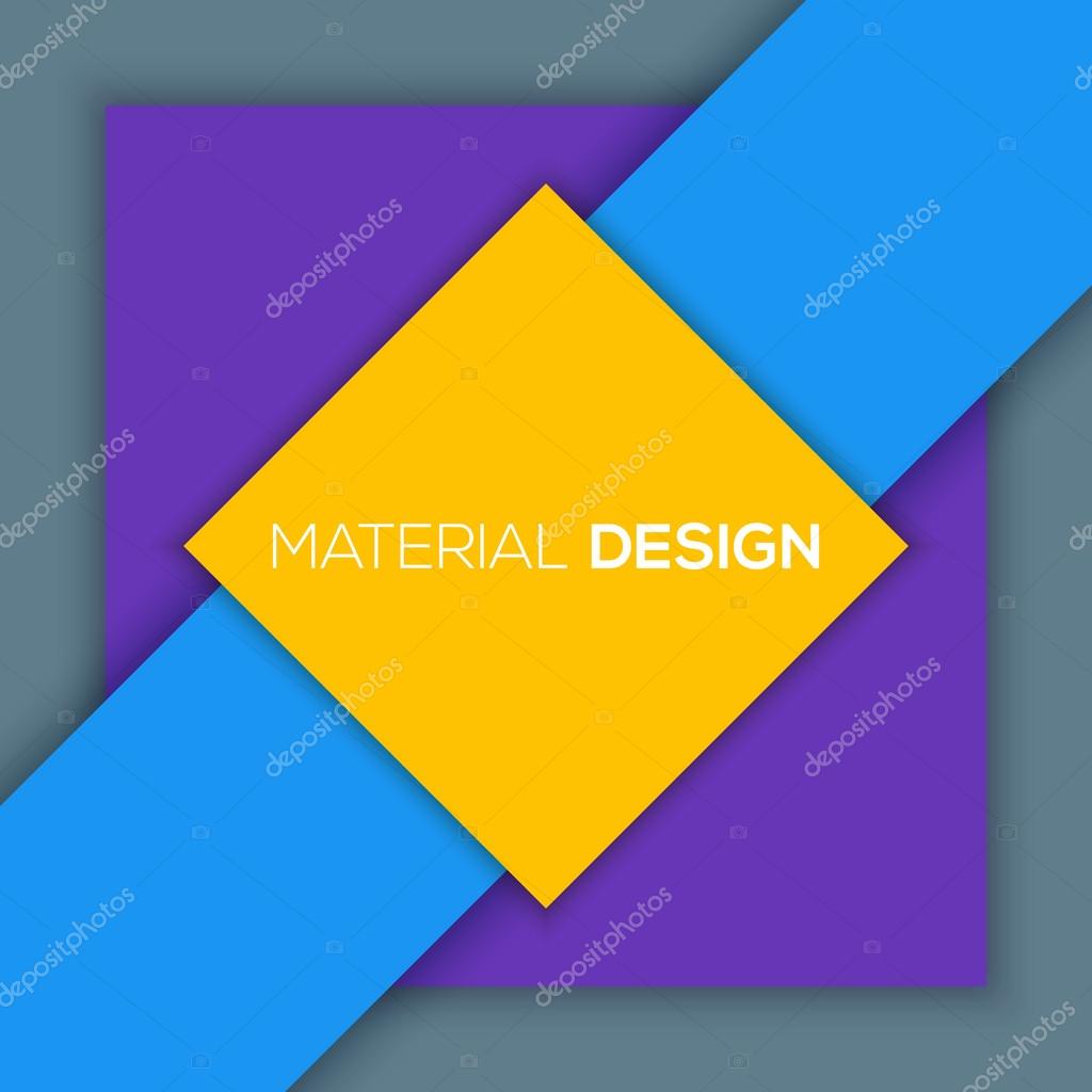 Modern unusual modern material design vector background. Stock Vector ...