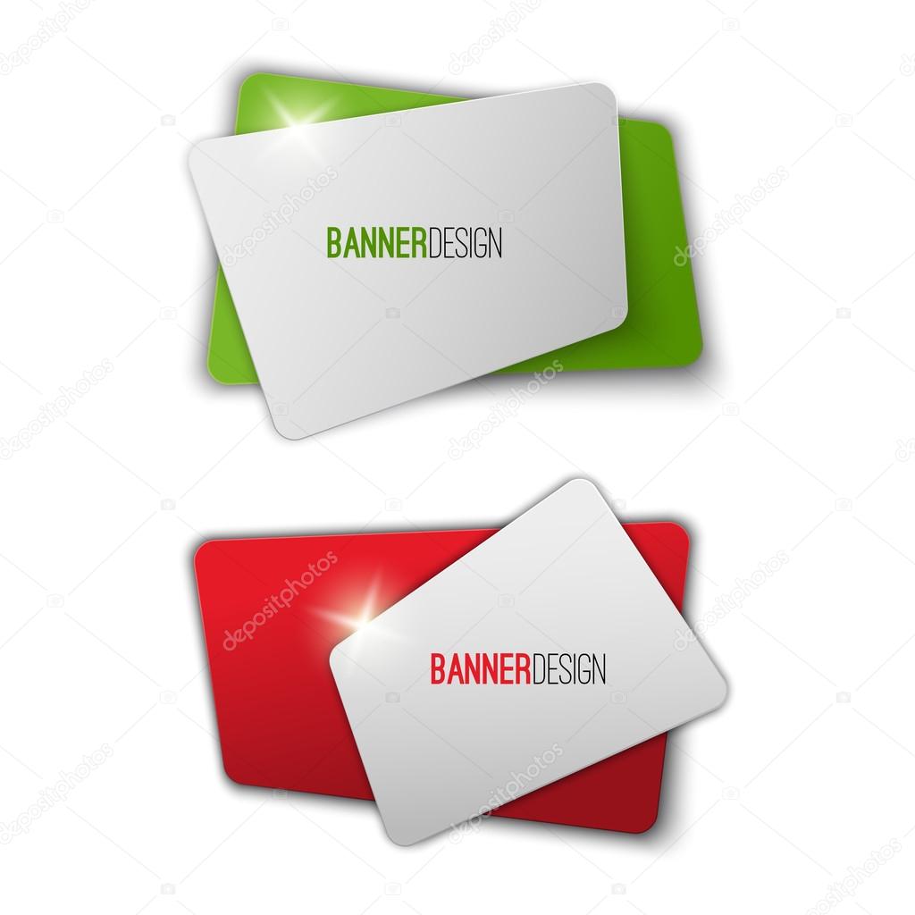 Creative realistic abstract transparent banner design. Vector ...