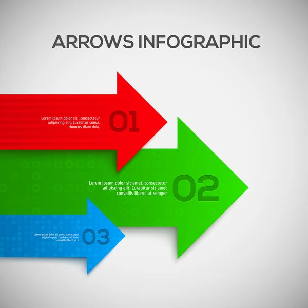 Infographic with 3D arrows. Vector. Stock Vector Image by ©godruma ...