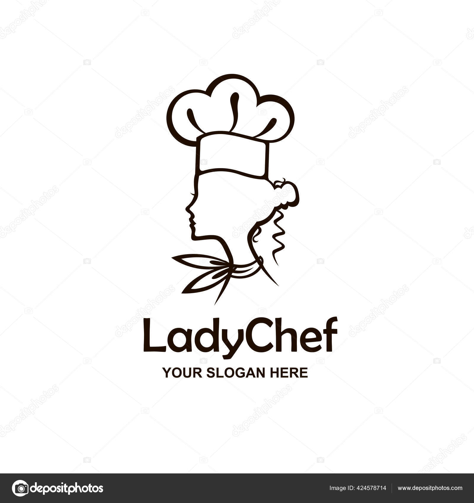 Lady Chef Logo Design
