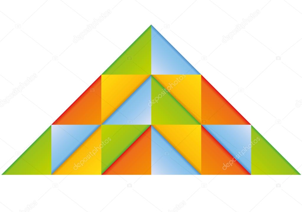 Colorful pyramid diagram Stock Vector by ©loopang 107189012