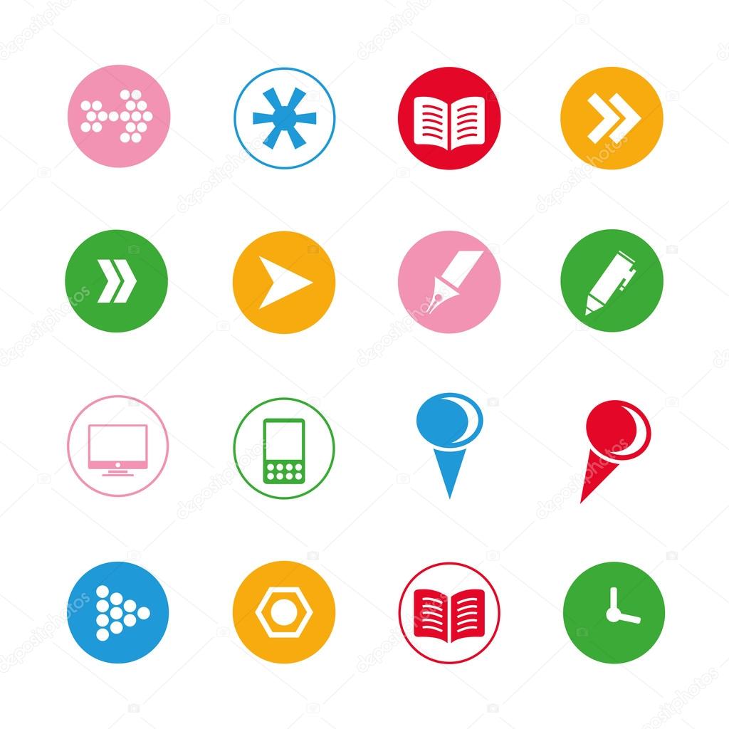 List buttons, list icons — Stock Vector © loopang #107675420