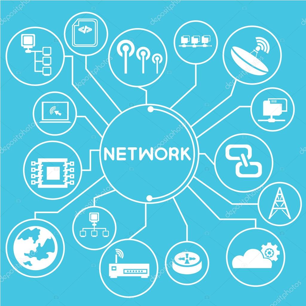 Network, mind mapping Stock Vector by ©loopang 107679640