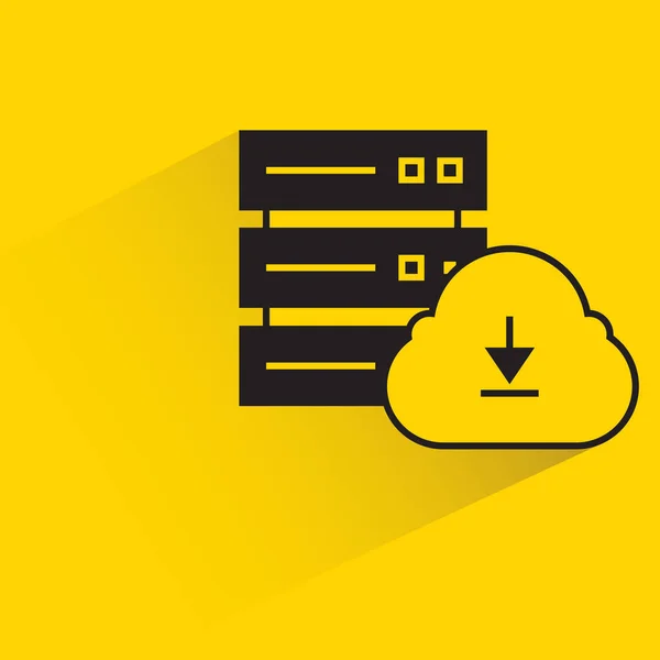 Router Cloud Vps Yellow Background Stock Vector by ©loopang #489284522