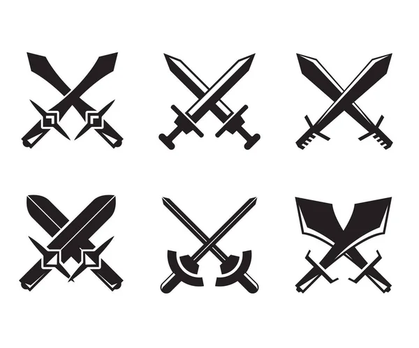 Crossed Swords Symbol Vector Illustration Stock Vector by ©loopang ...