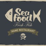 Fish Restaurant Signs, Titles, Inscriptions and Menu Decoration ...