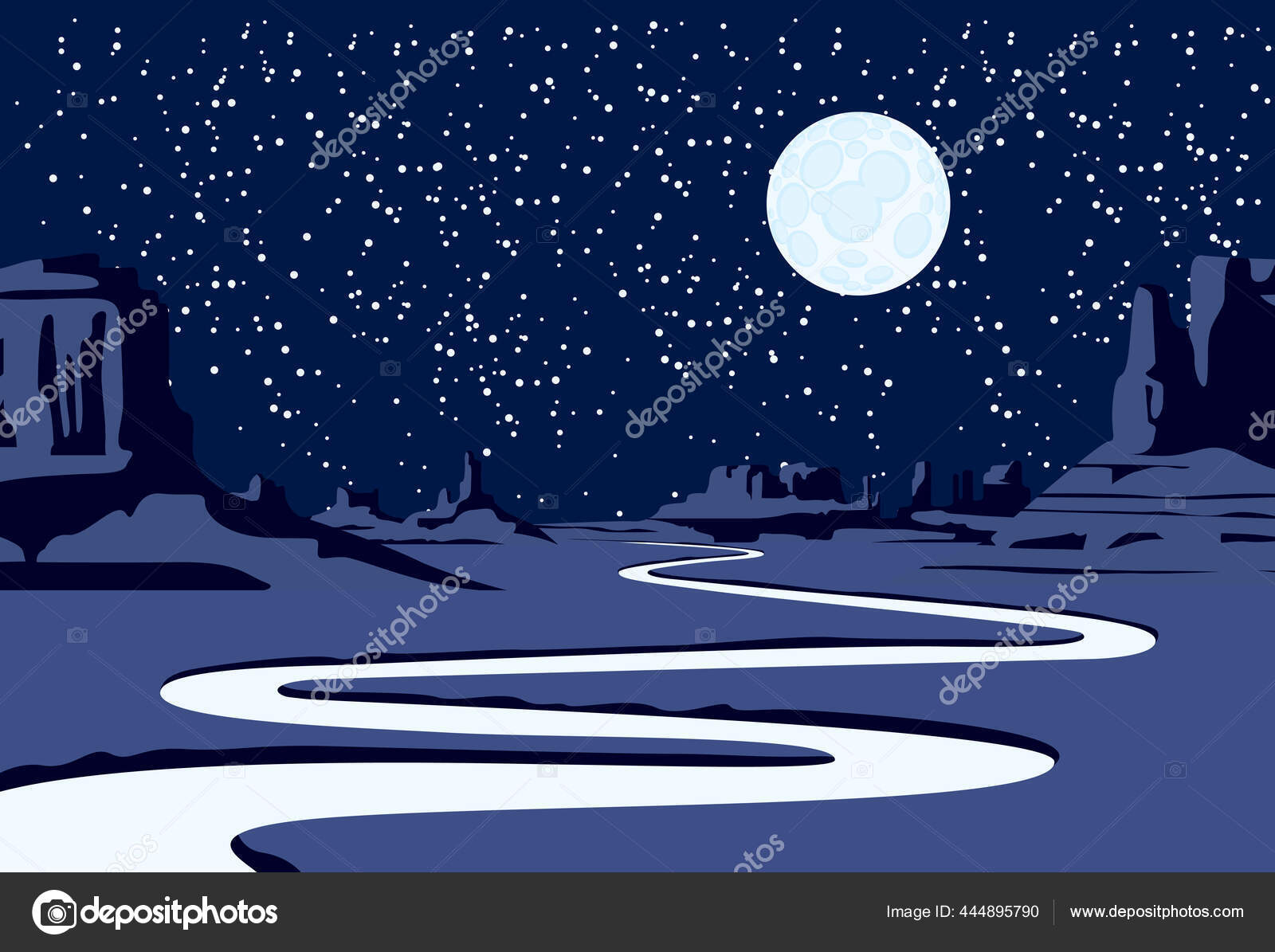Winding River Cartoon
