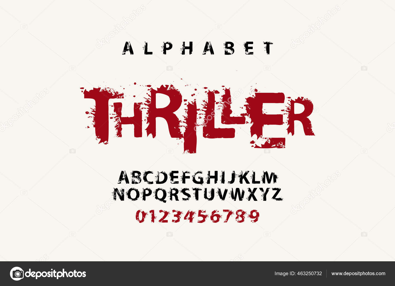 Letras Três Letras Letras Assustadoras Sangrentas Splash Alphabet ...