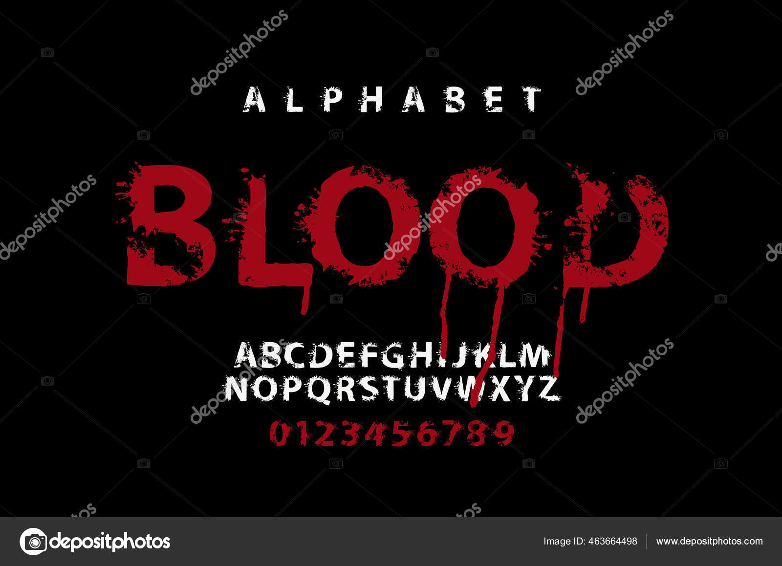 Dripping Bloody Alphabet
