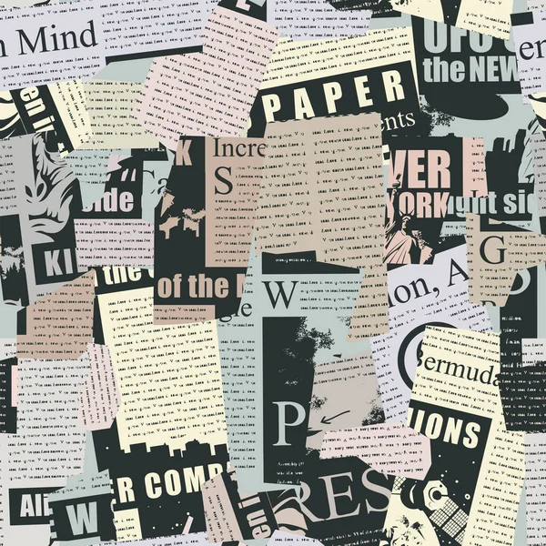Abstract newspaper collage Vector Art Stock Images | Depositphotos