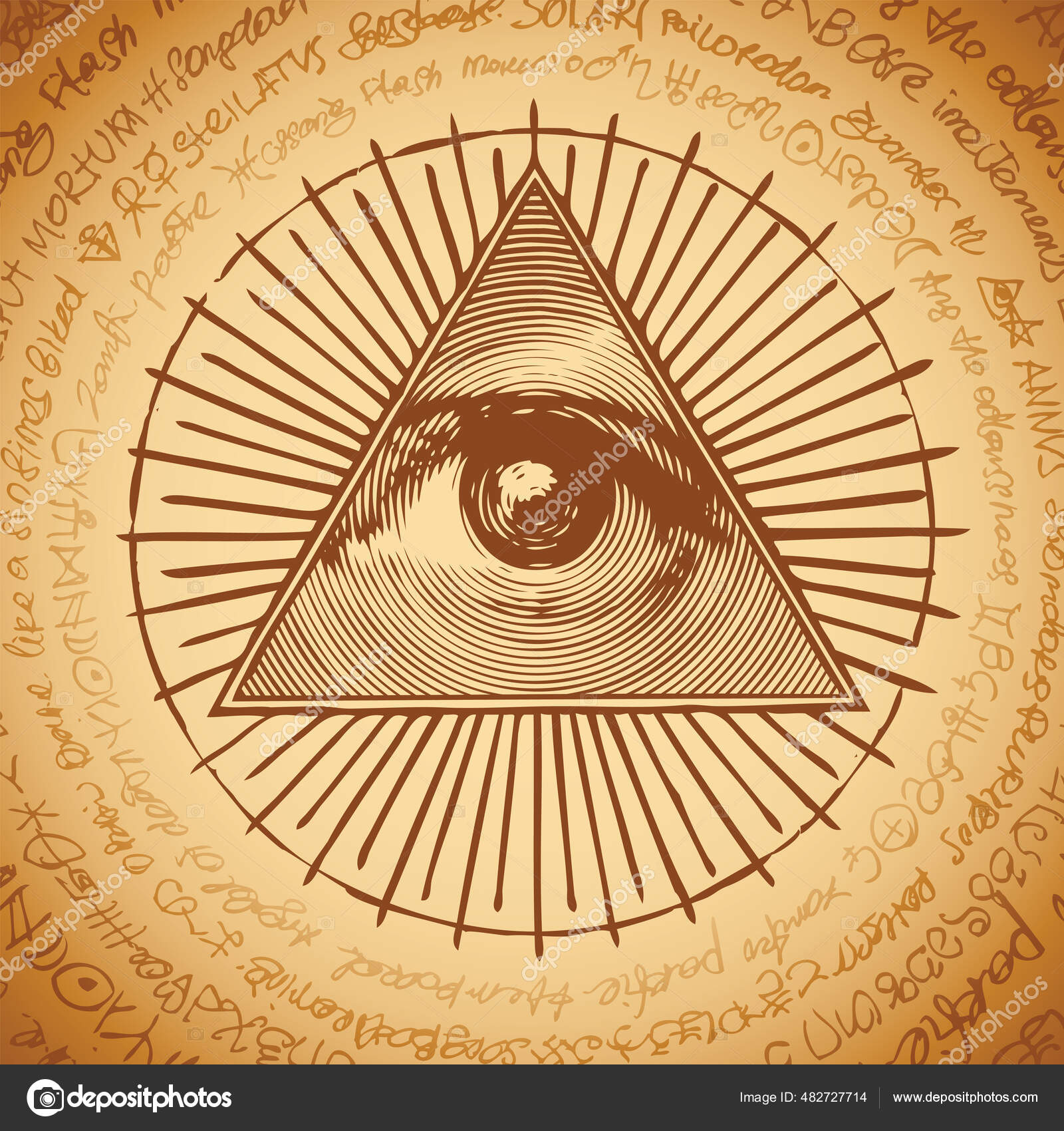 Piramide Oog Vector Rechtenvrije Stockvectors Van Eye Providence