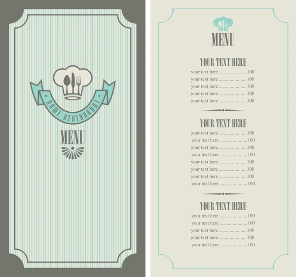 szablon puste menu oferuje sztućce — Grafika wektorowa © AshleyNomad ...