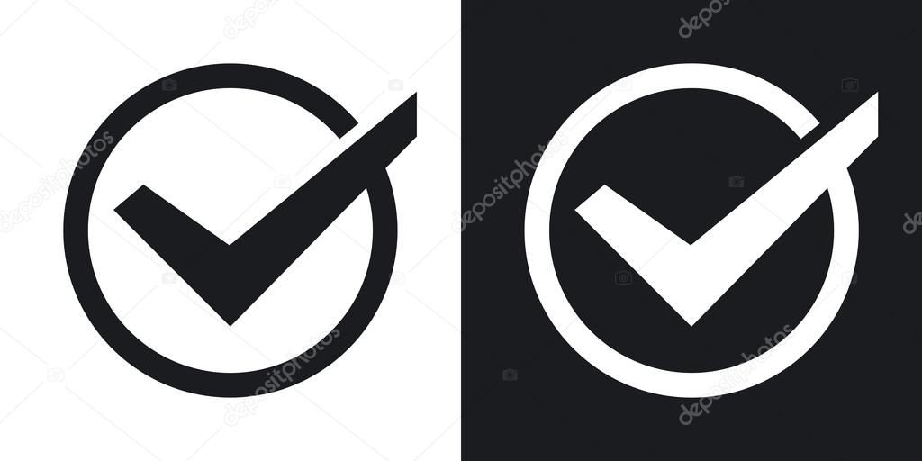 Tanda centang, ikon centang . Vektor Stok oleh ©RealVector 107036646